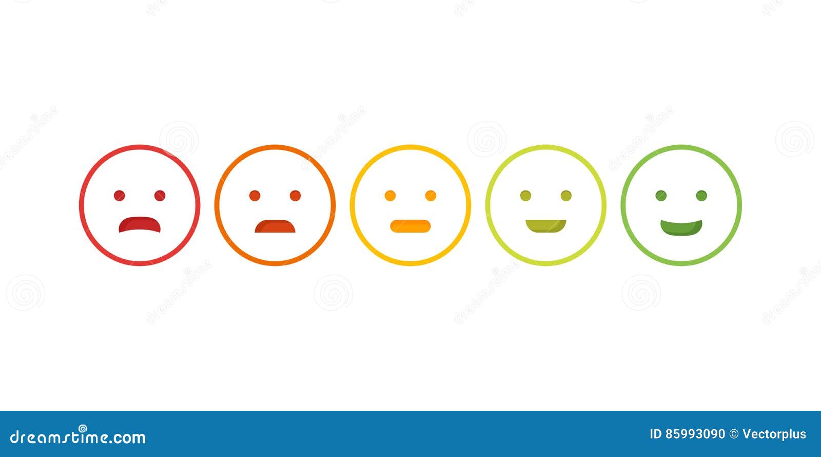 Feedback Emoticon Emoji Smile Icon Illustration Stock Illustration ...