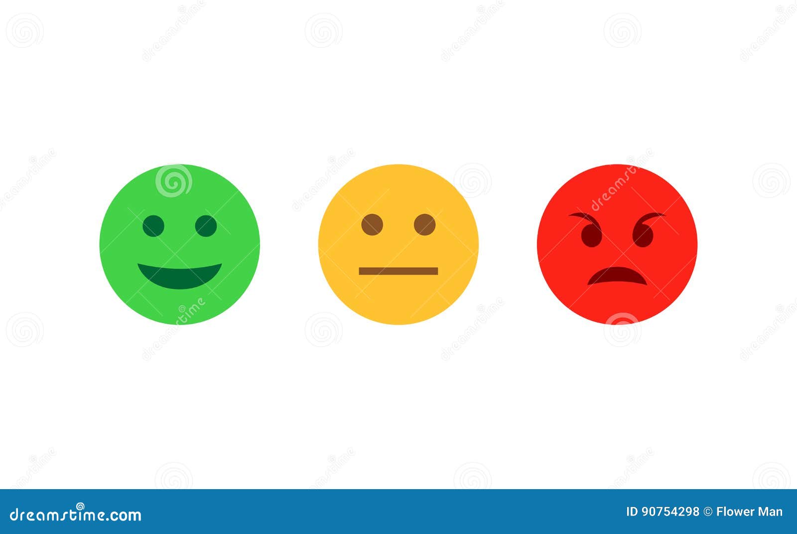 Positive Negative Neutral Icons