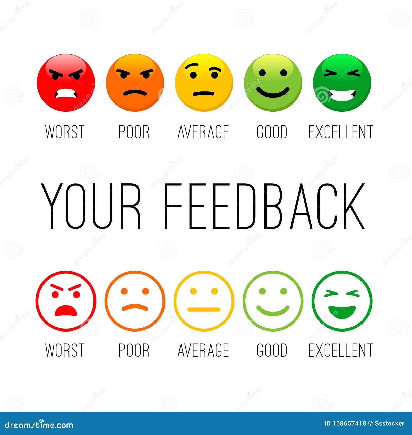Feedback Emotion Scale. Rating Satisfaction In Form Of Various ... Feedback Emotion Scale. Rating Satisfaction In Form Of Various ...