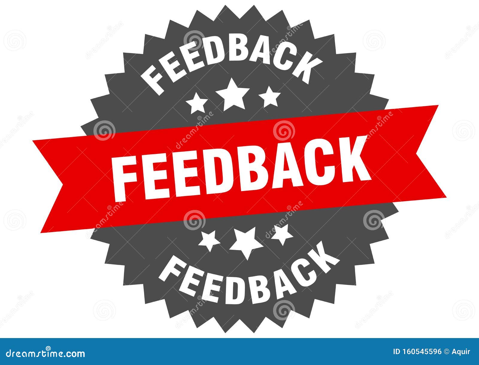 Feedback stock vector. Illustration of sign, banner - 160545596
