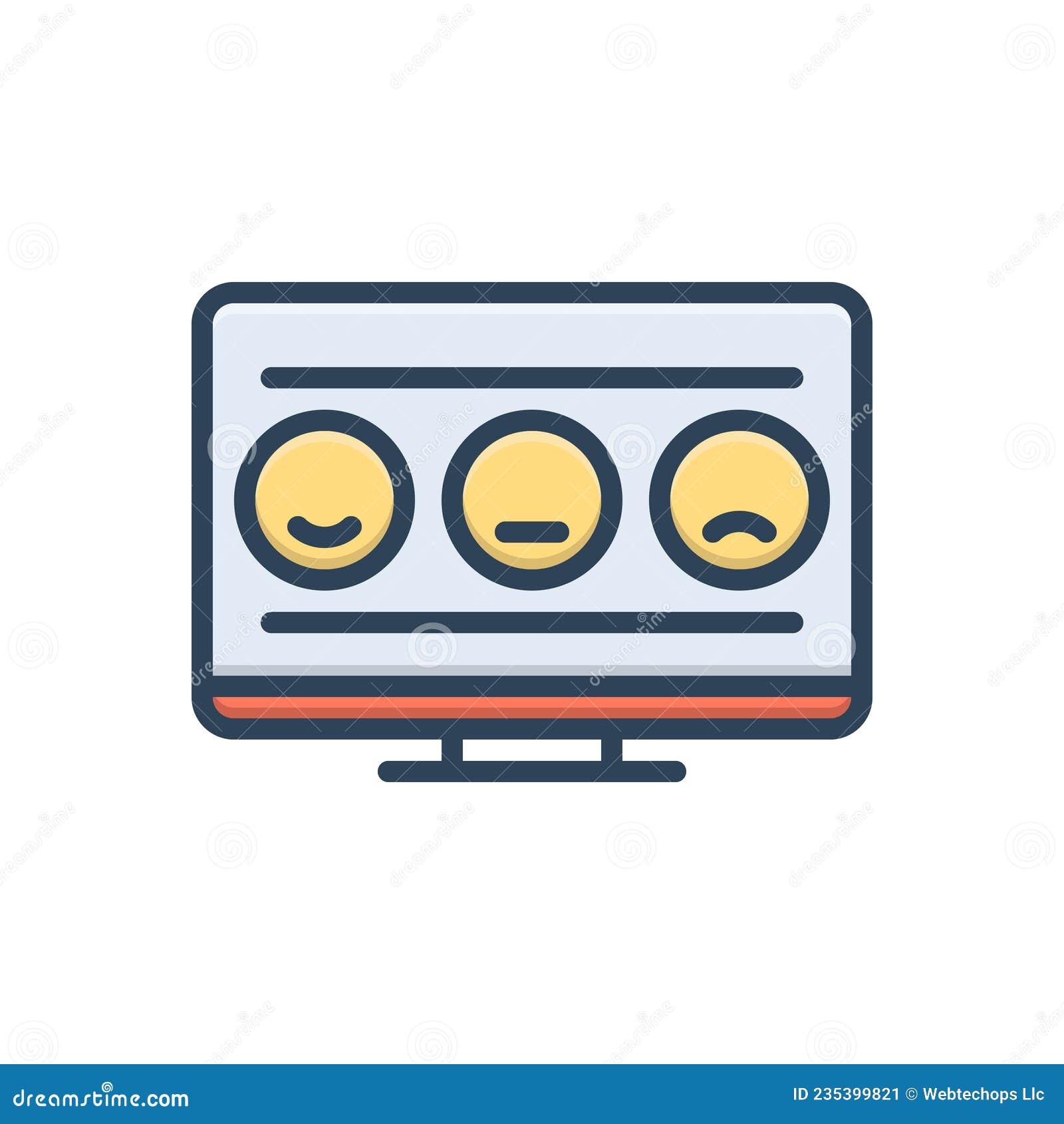 Feedback In Form Of Emotions, Smileys, Emoji Cartoon Vector ...