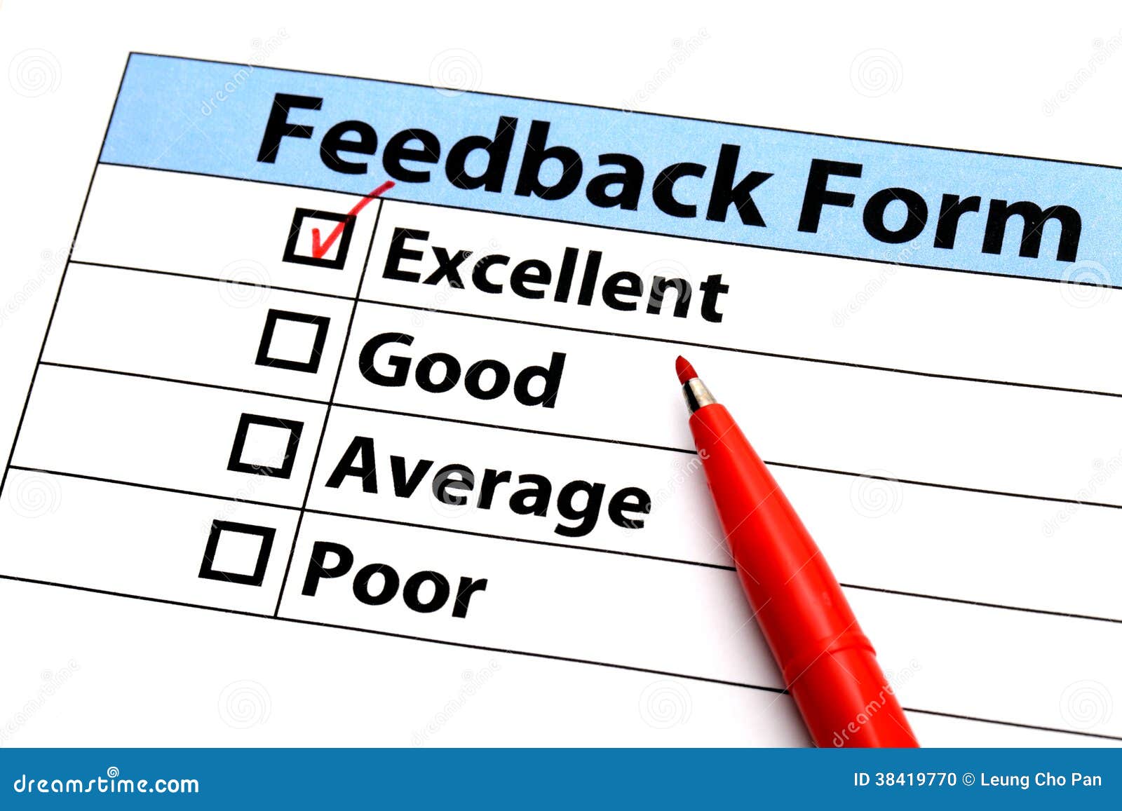 Feedback form stock photo. Image of hand, evaluate, selection - 38419770