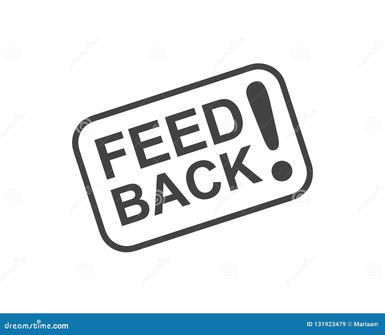 Feedback Icon in Black and White. Flat Design. Customer and User ...