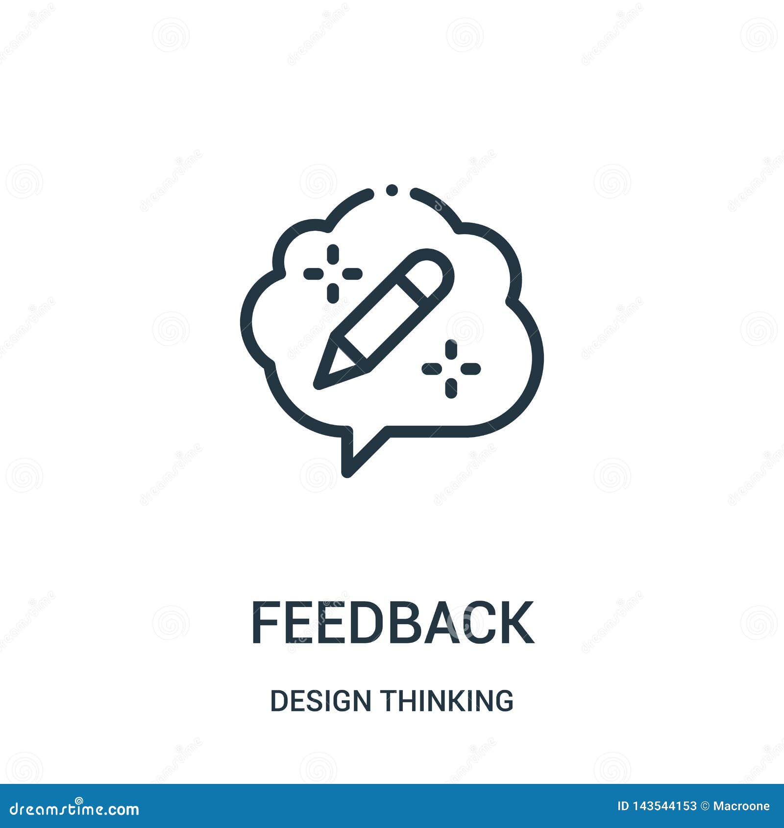 Feedback Icon Vector from Design Thinking Collection. Thin Line ...