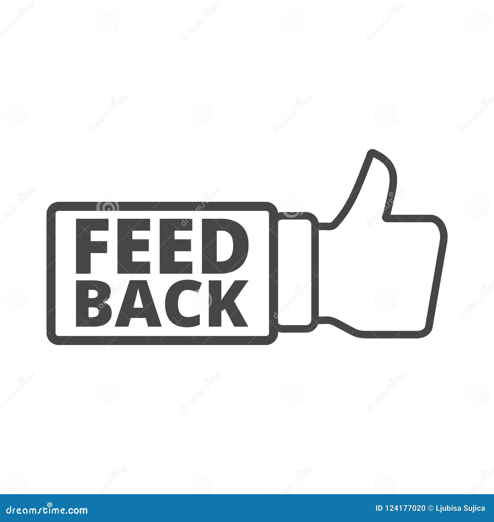 Feedback icon stock vector. Illustration of input, check - 124177020