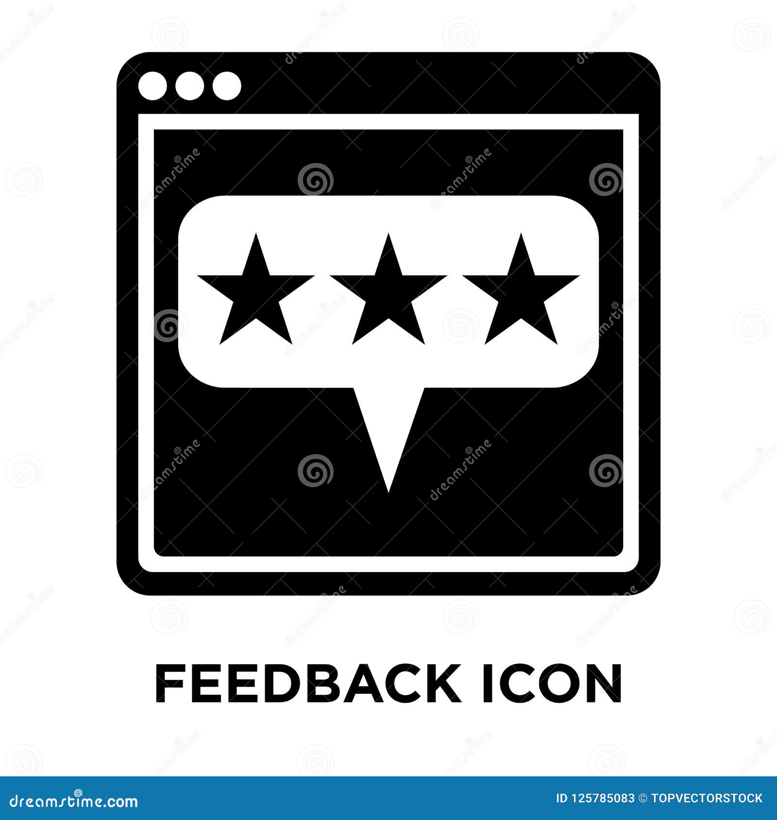 Feedback Icon Vector Isolated on White Background, Logo Concept Stock ...