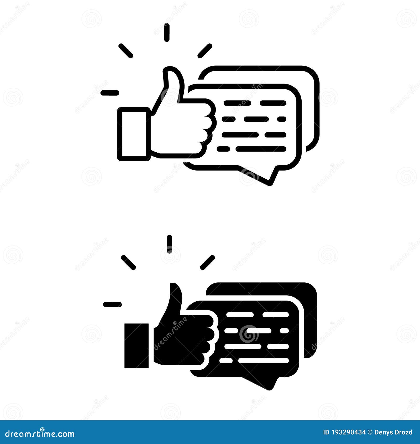 Feedback Icon Vector Set. Client Review Illustration Sign Collection ...