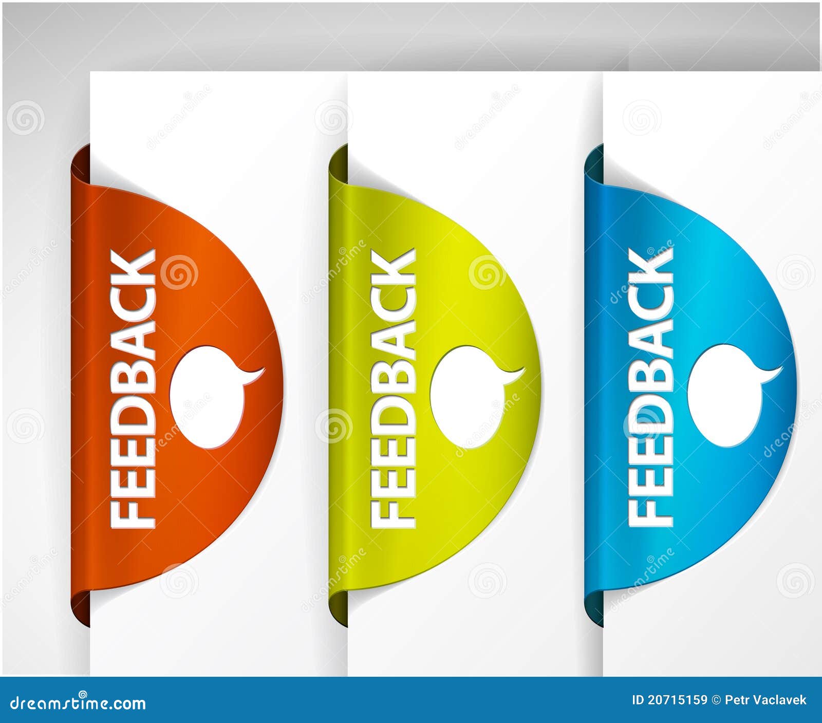 Feedback Labels / Stickers stock illustration. Illustration of control ...