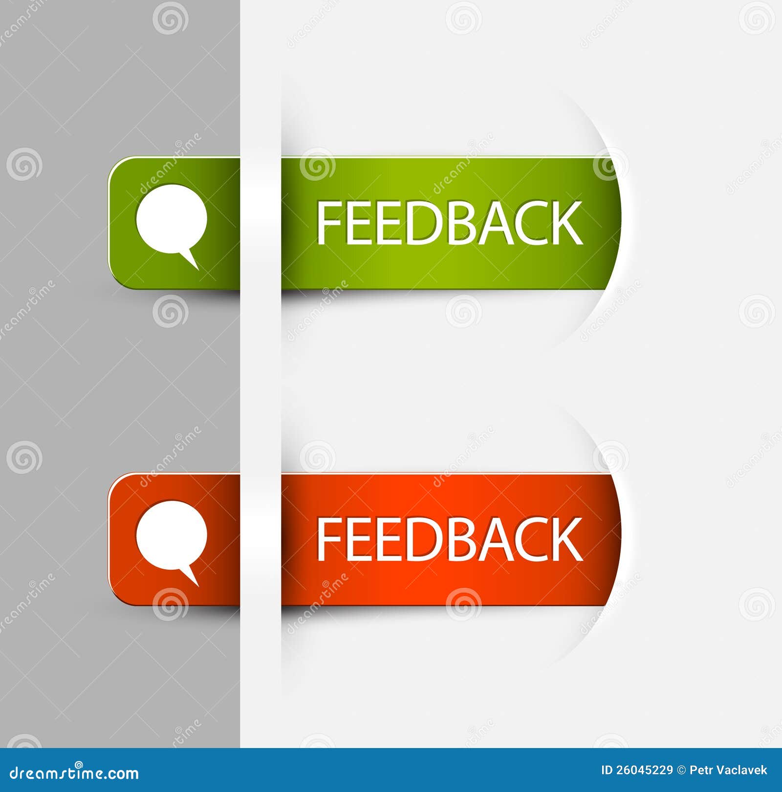 Feedback Labels / Stickers stock vector. Illustration of control - 26045229
