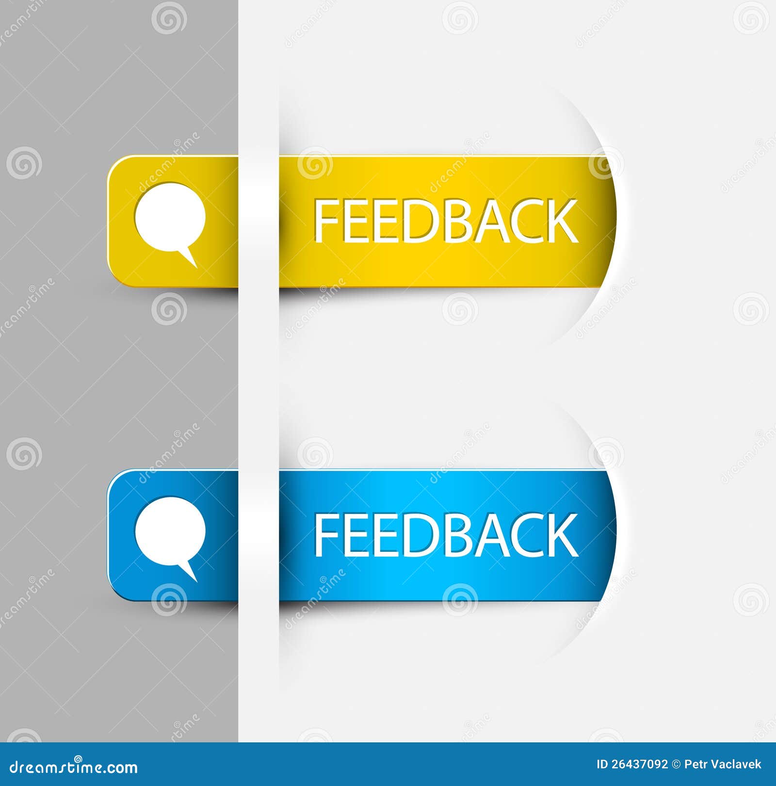 Feedback Labels / Stickers on the (web) Page Stock Vector ...