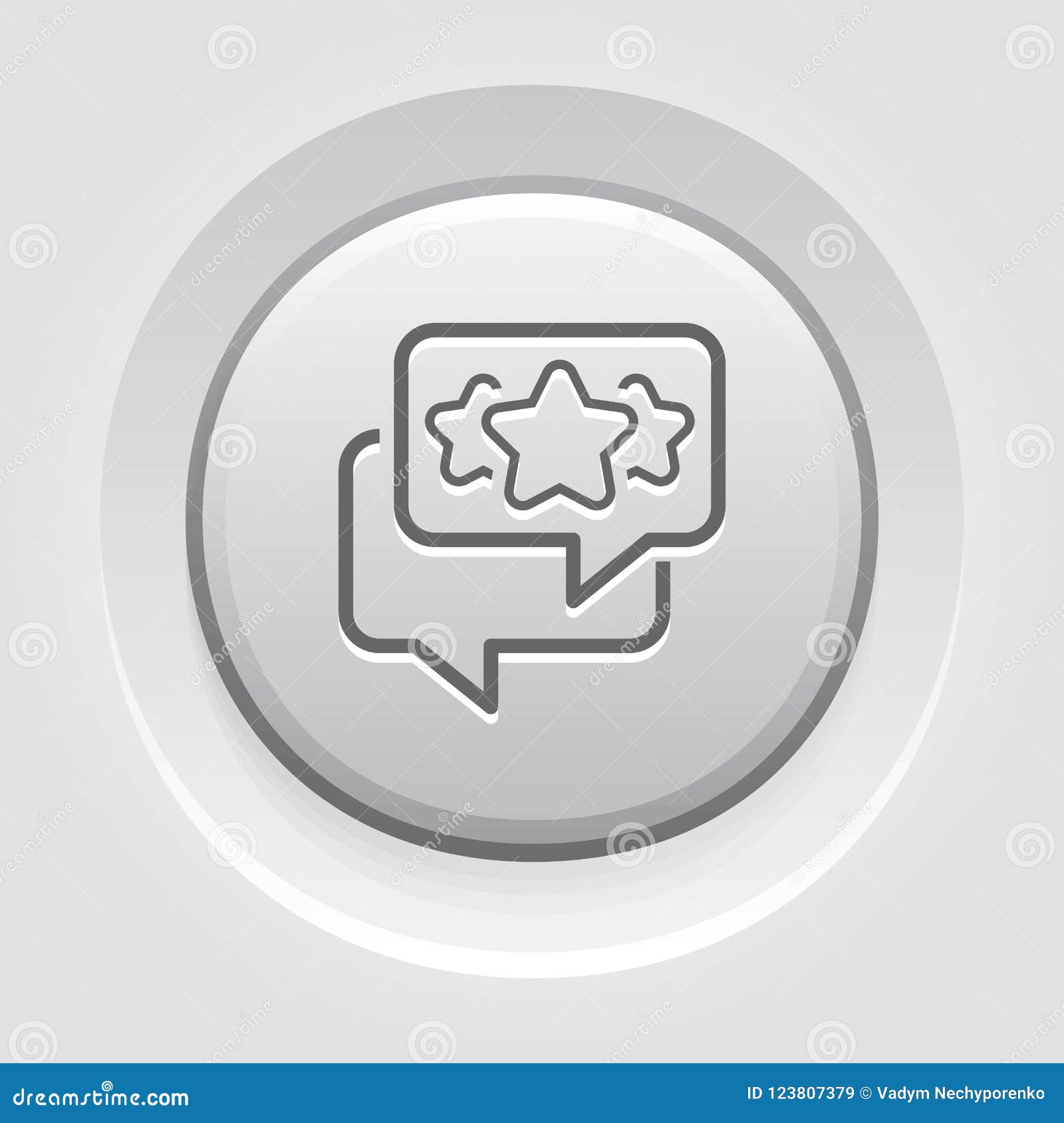 Feedback Line Icon. stock vector. Illustration of business - 123807379