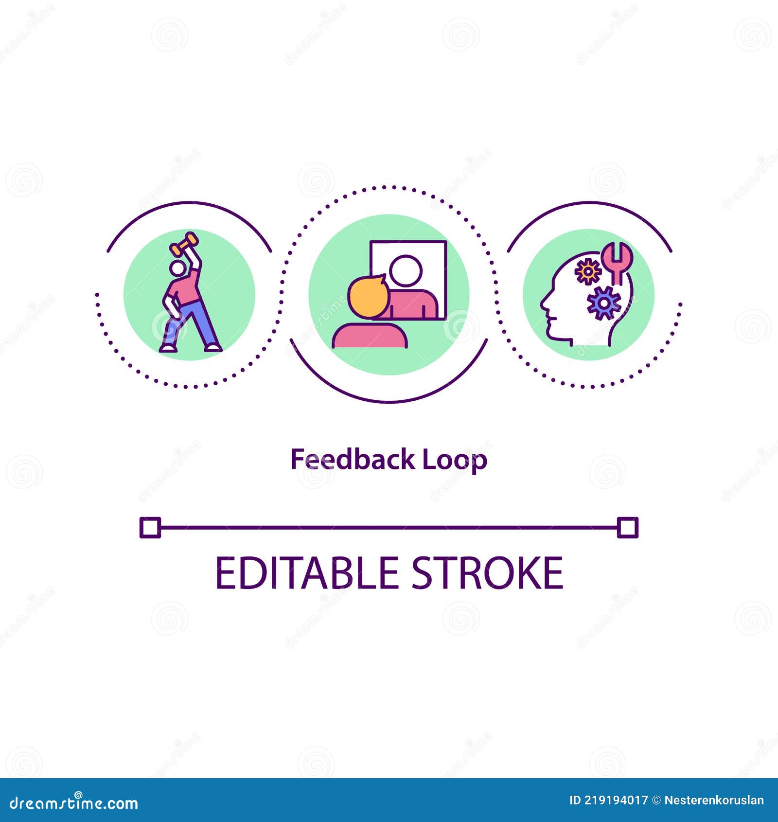 Feedback loop concept icon stock vector. Illustration of improve ... Feedback loop concept icon stock vector. Illustration of improve ...