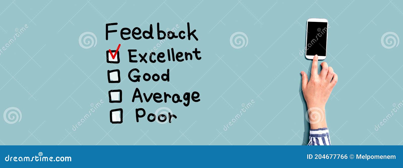 Feedback with Person Using Smartphone Stock Photo - Image of smart ...