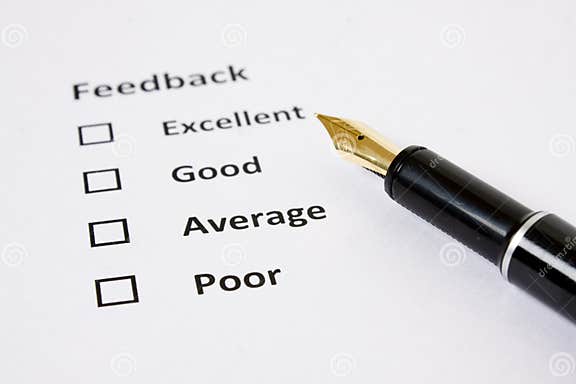 Feedback/Rating sheet stock photo. Image of scale, research - 14509180