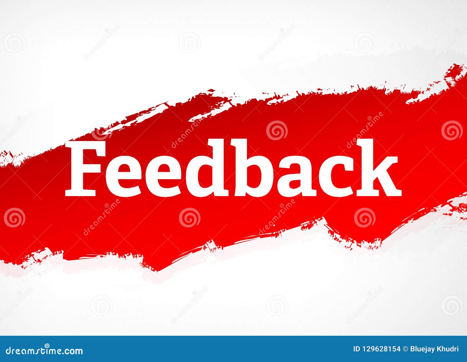 Feedback Red Brush Abstract Background Illustration Stock Illustration ...