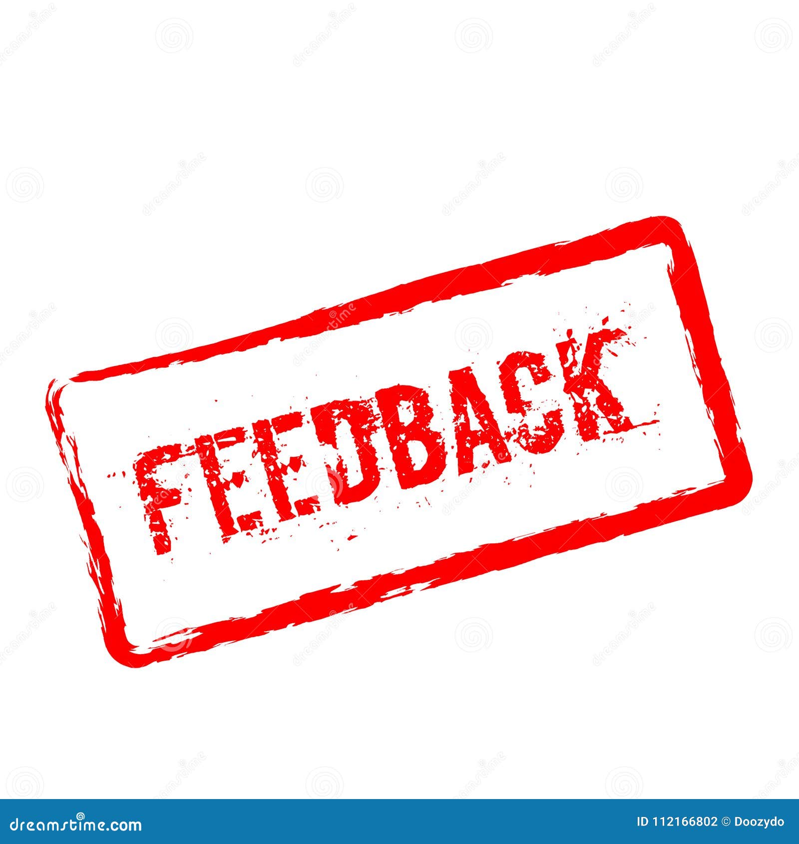 Feedback Red Rubber Stamp Isolated on White. Stock Vector ...