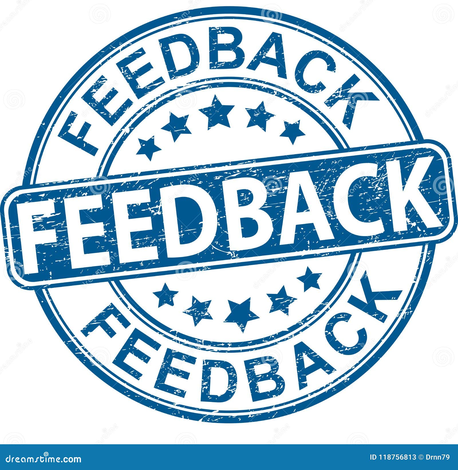 Feedback Round Textured Rubber Stamp Web Bage Stock Illustration ...