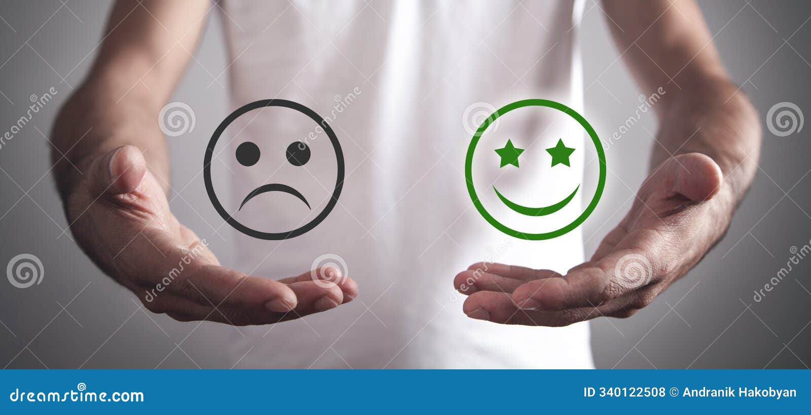 Feedback. Sad and Happy Smileys Stock Illustration - Illustration of ...
