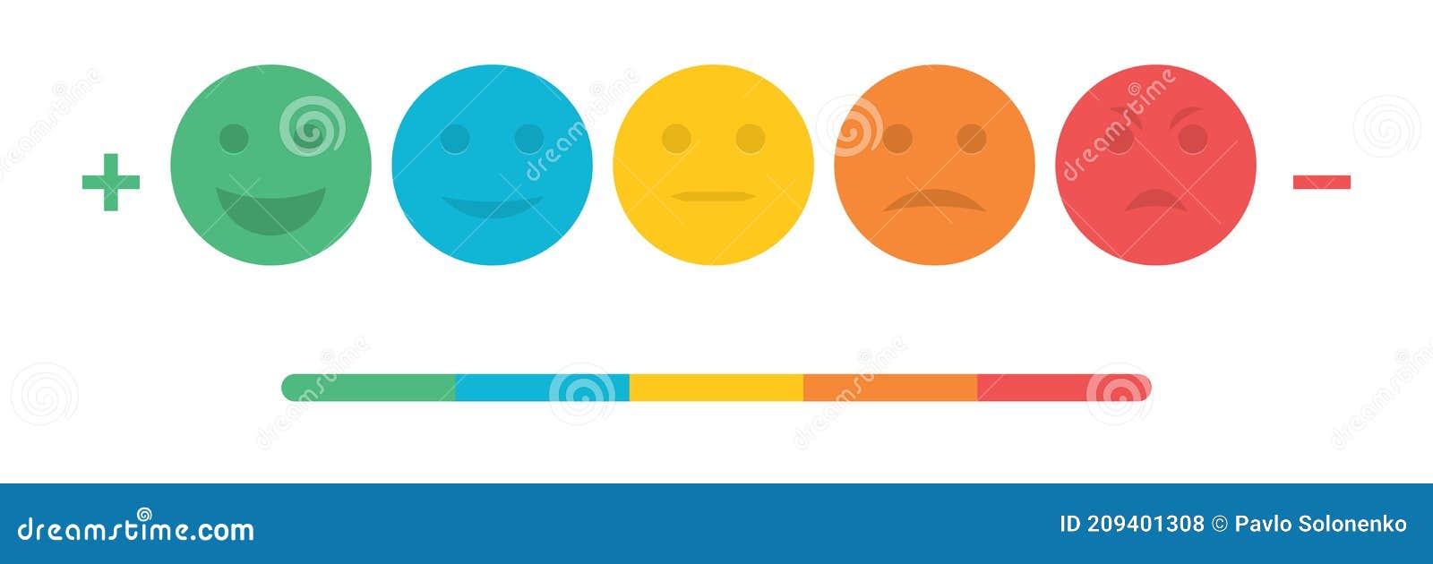 Feedback Scale Score Emoticon Isolated Concept. Vector Illustration ...