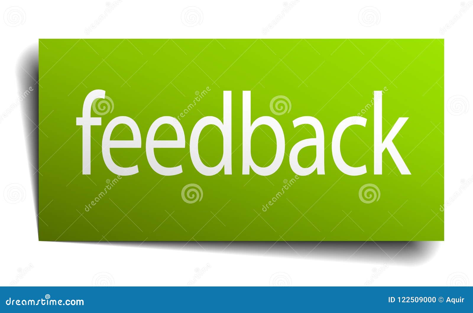 Feedback sign stock vector. Illustration of sign, square - 122509000