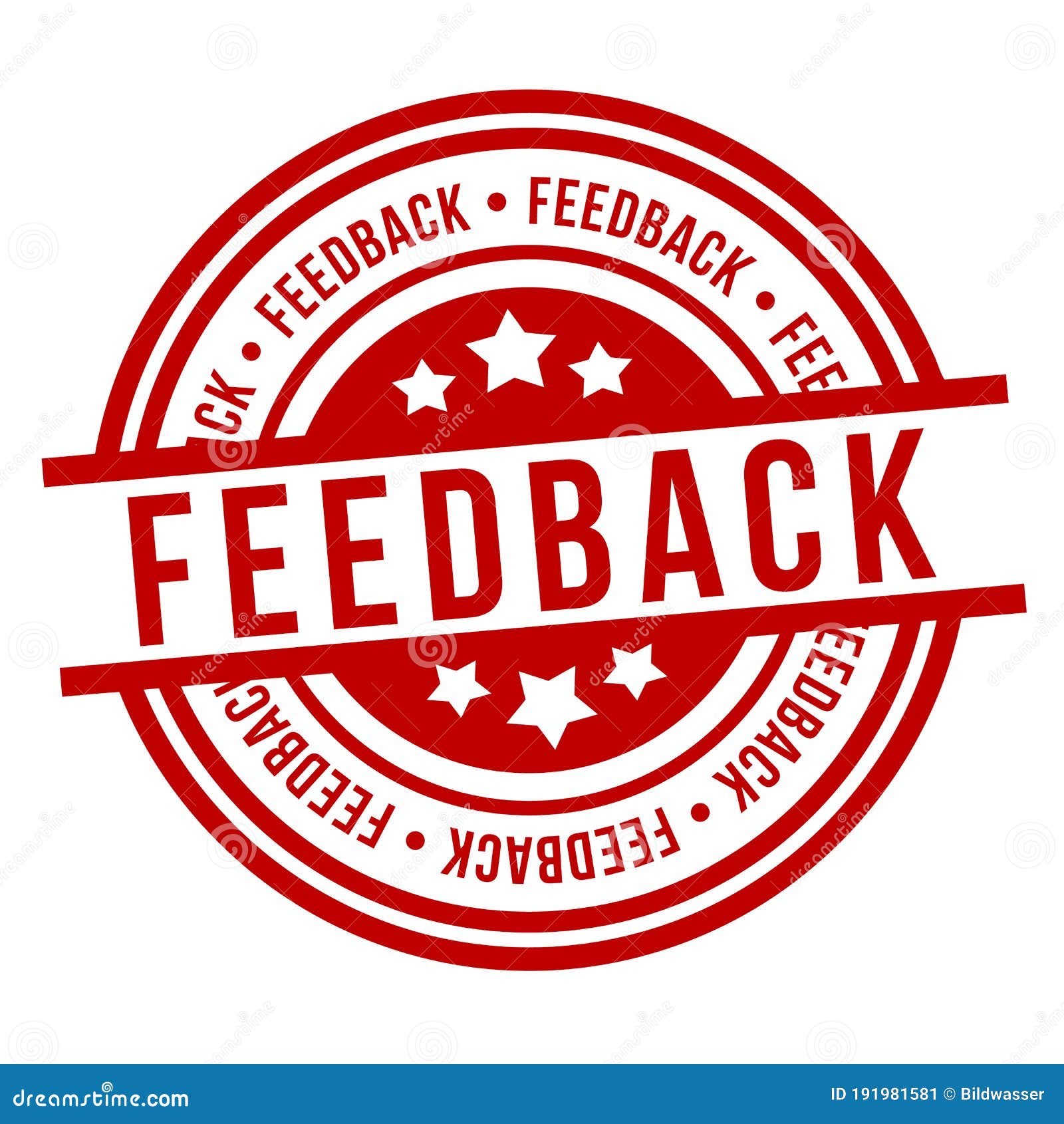 Feedback Stamp. Eps 10 Vector Stock Vector - Illustration of corner ...