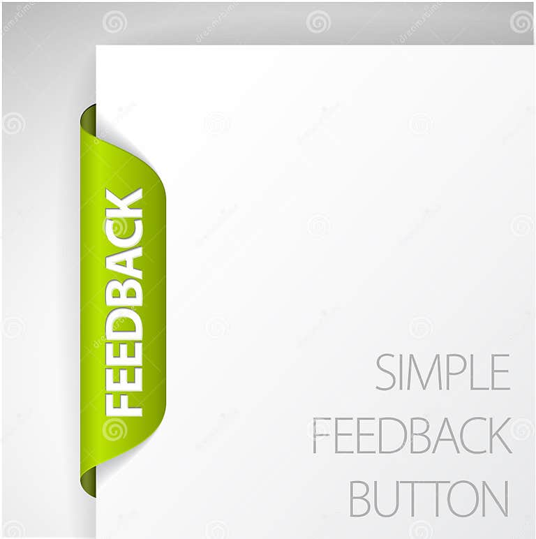 Feedback sticker stock illustration. Illustration of design - 18723587
