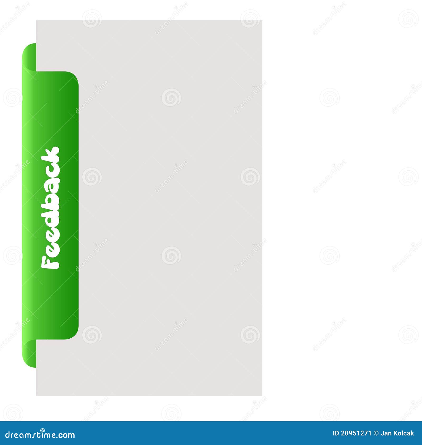 Feedback sticker stock illustration. Illustration of email - 20951271