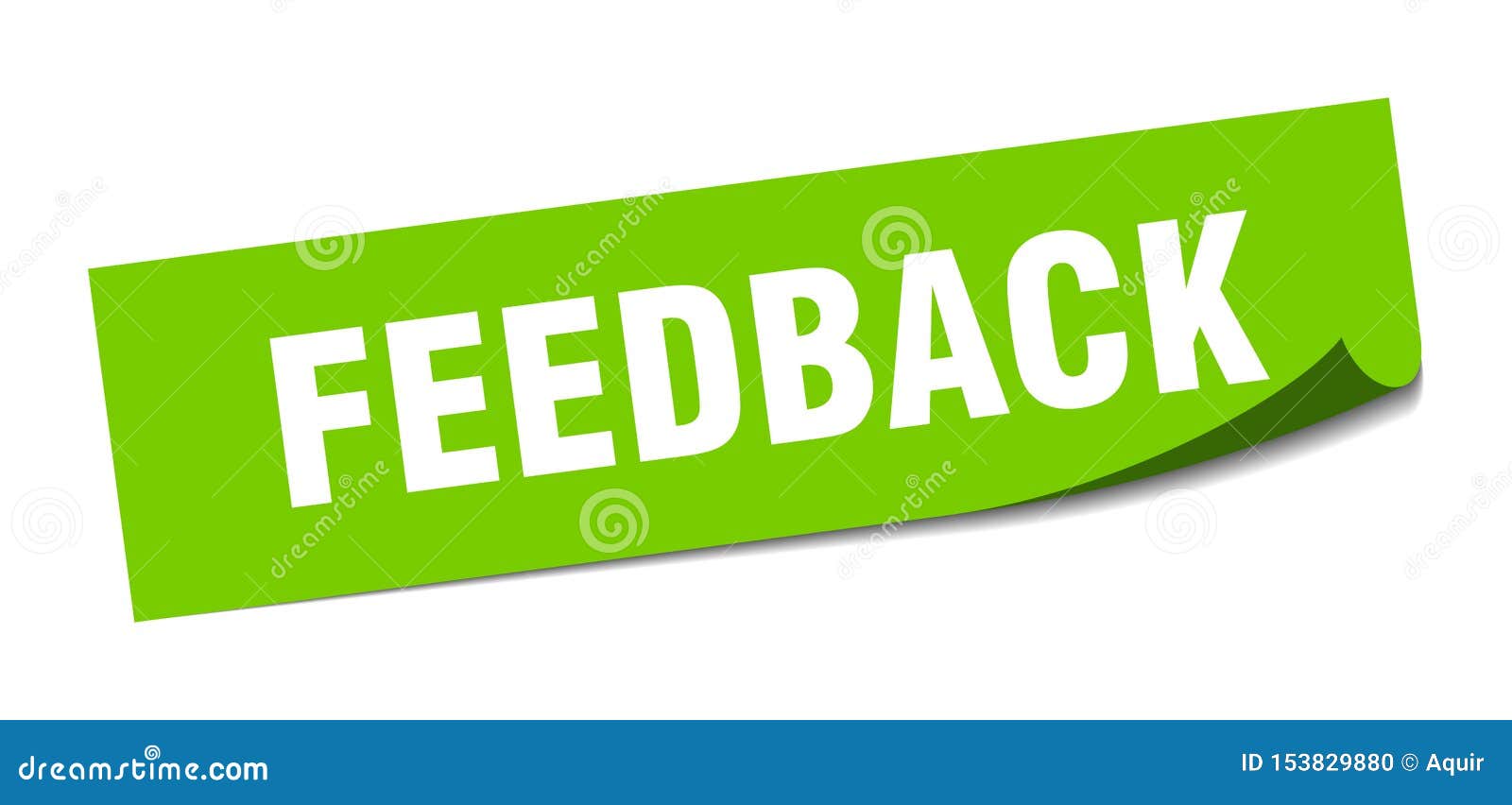 Feedback sticker. stock vector. Illustration of note - 153829880