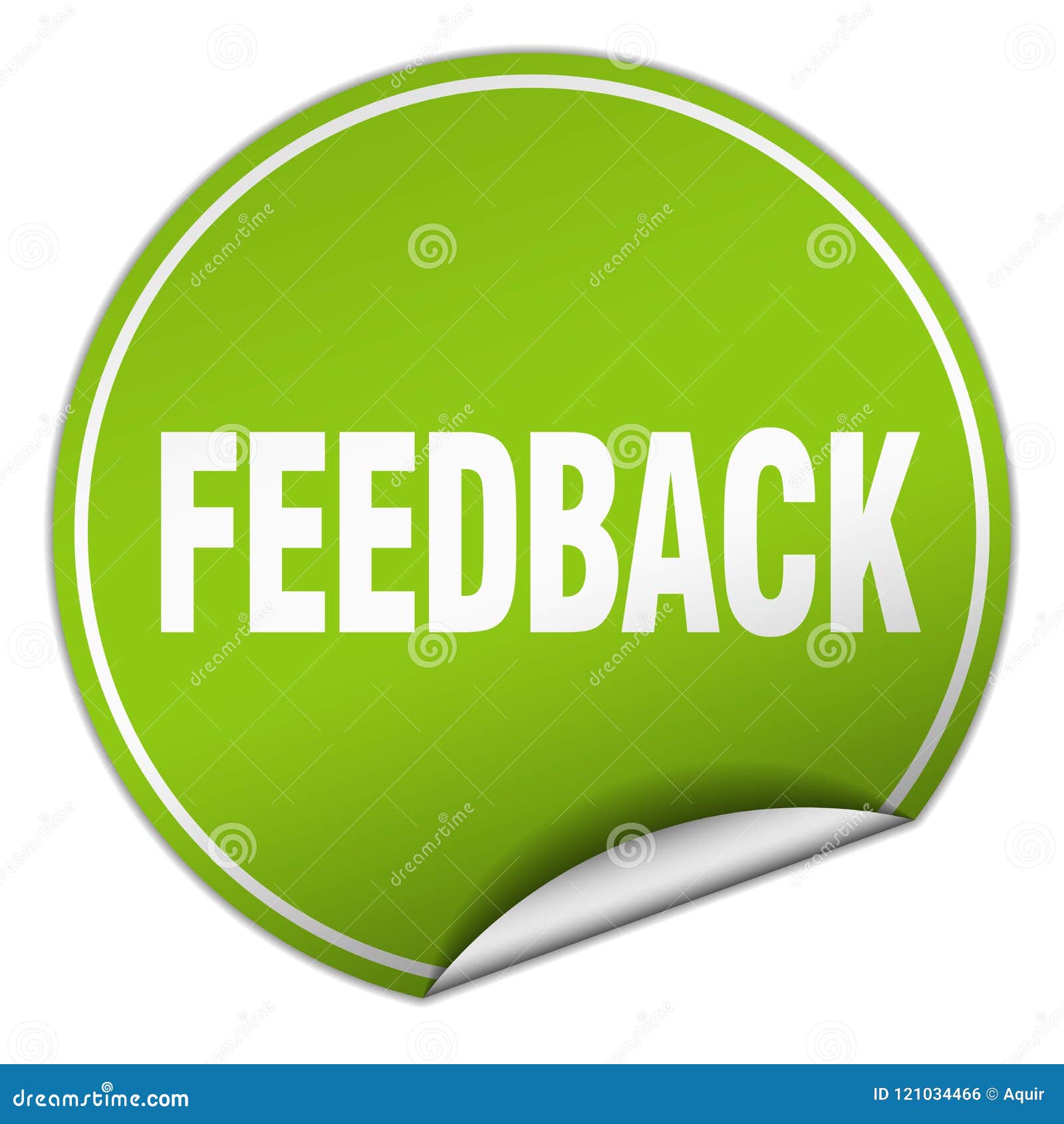 Feedback sticker stock vector. Illustration of paper - 121034466