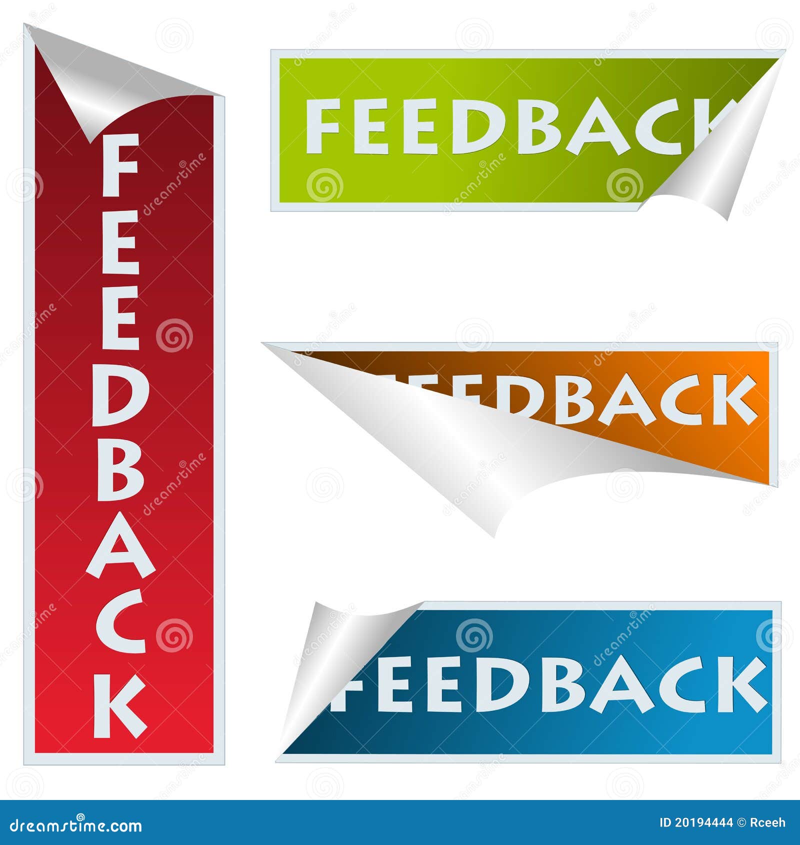 Feedback Stickers Stock Images - Image: 20194444