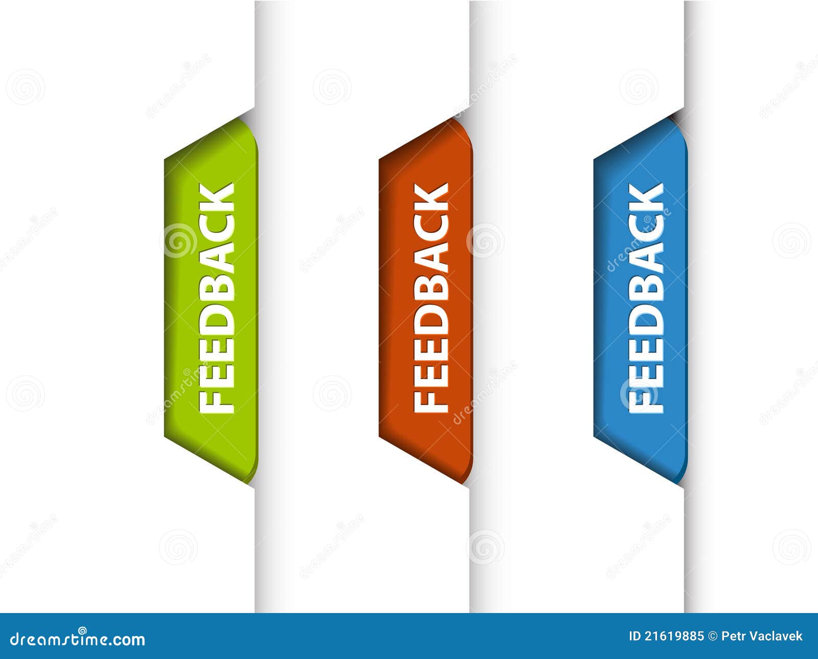 Feedback Tabs on the Edge of the (web) Page Stock Illustration ...