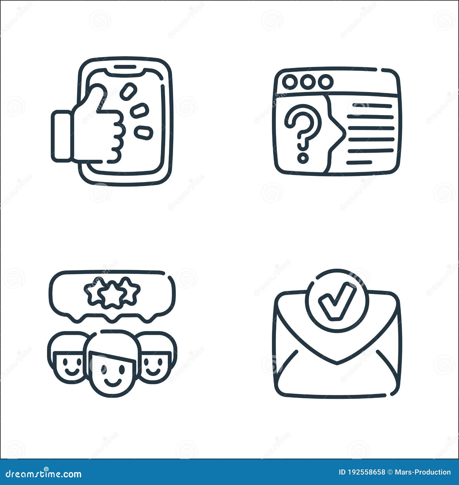 Linear Testimonials Icon From Feedback Outline Collection. Thin Line ...