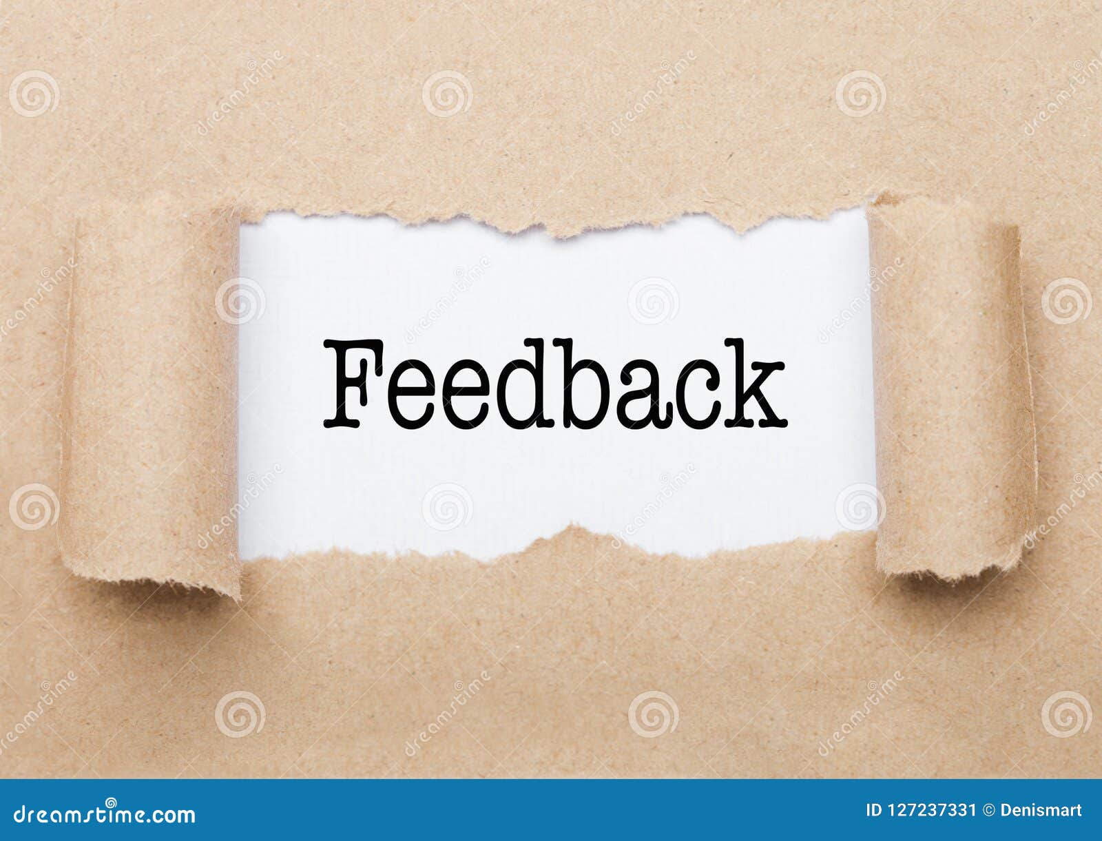 Feedback Text Appearing Behind Brown Paper Stock Image - Image of quote ...