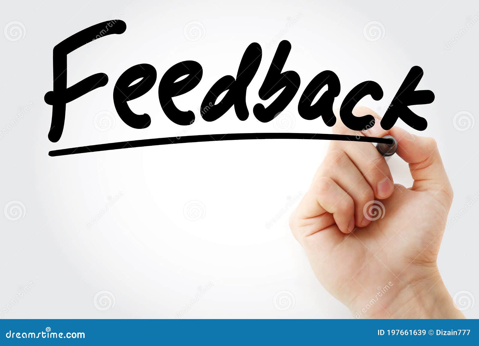 Feedback Text with Marker, Business Concept Background Stock Image ...