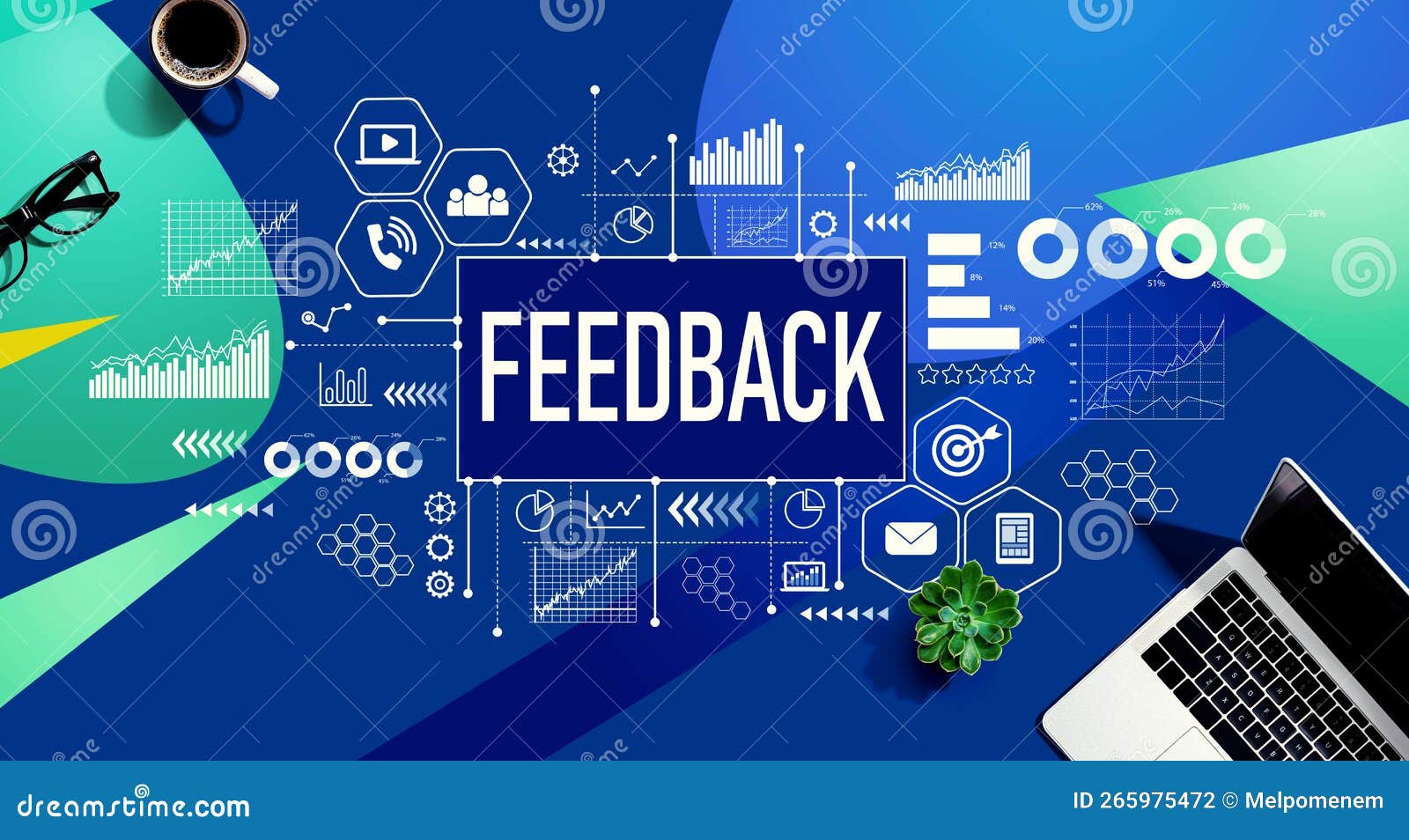 Feedback Theme with Laptop Computer Stock Photo - Image of tech, good ...