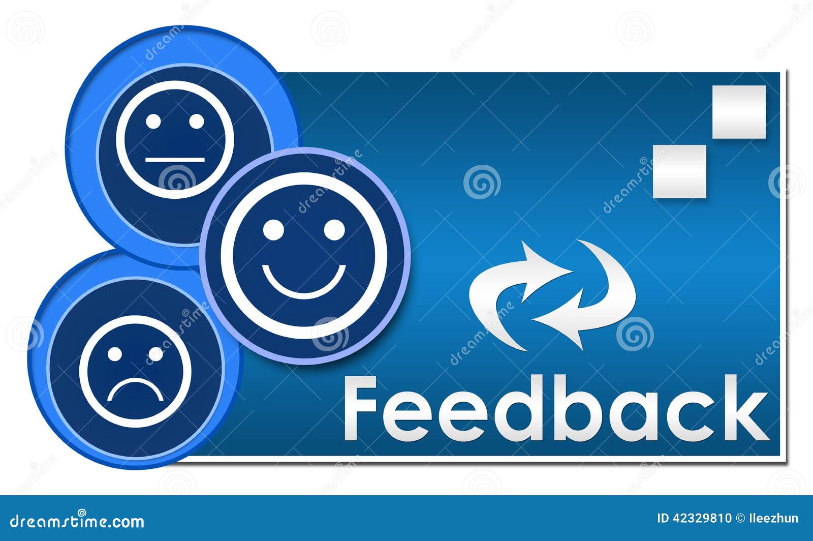 Feedback Three Circles stock illustration. Illustration of rating ...
