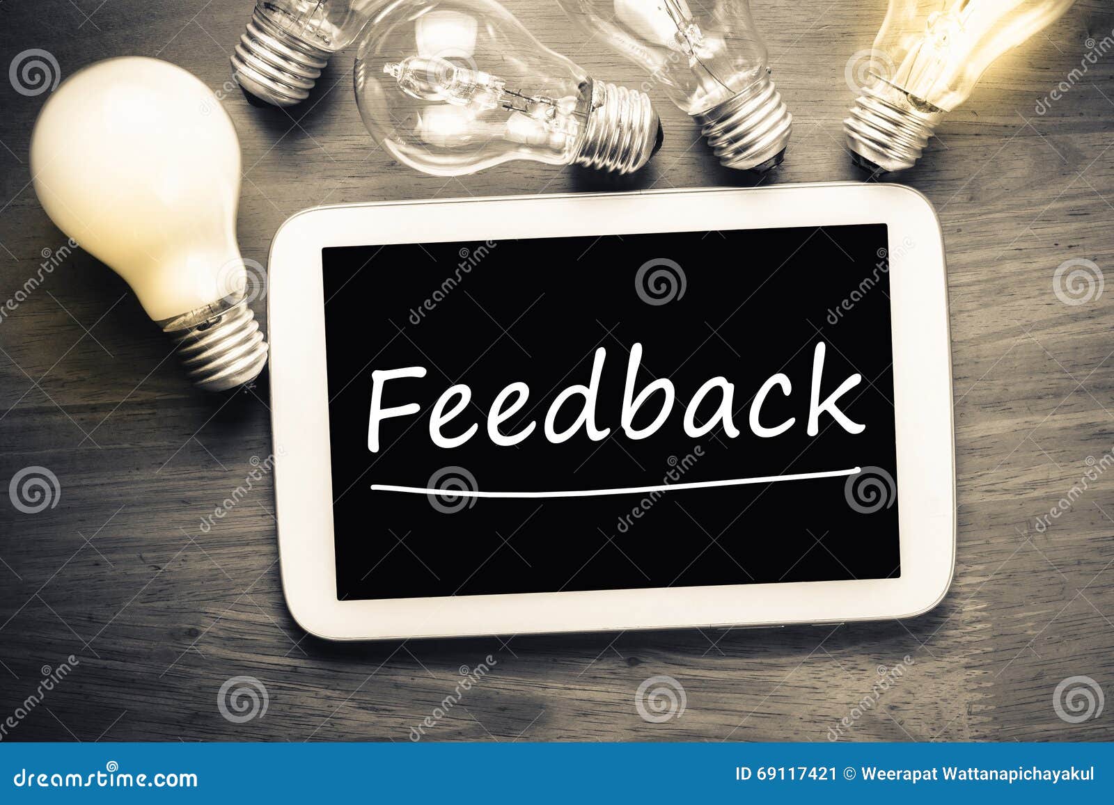 Feedback stock image. Image of background, bulb, glowing - 69117421