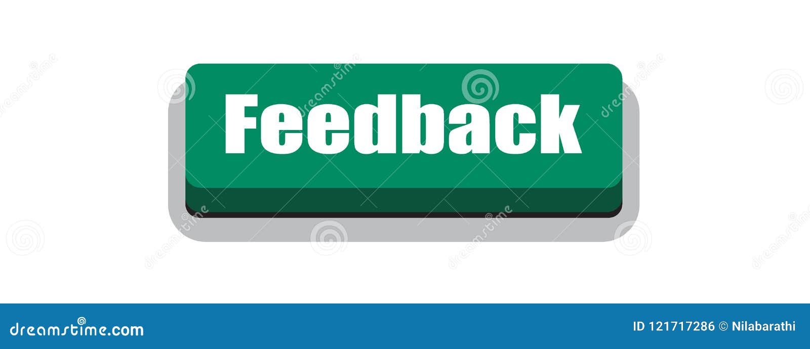Feedback button stock illustration. Illustration of choice - 121717286