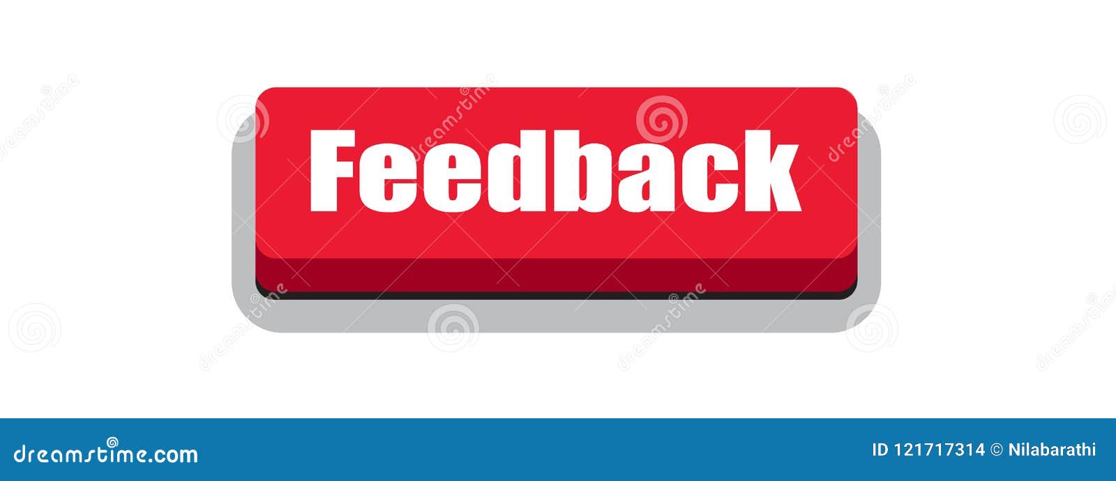 Feedback button stock illustration. Illustration of choice - 121717314