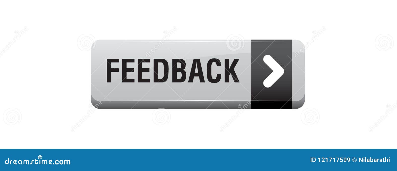 Feedback web button stock illustration. Illustration of answer - 121717599