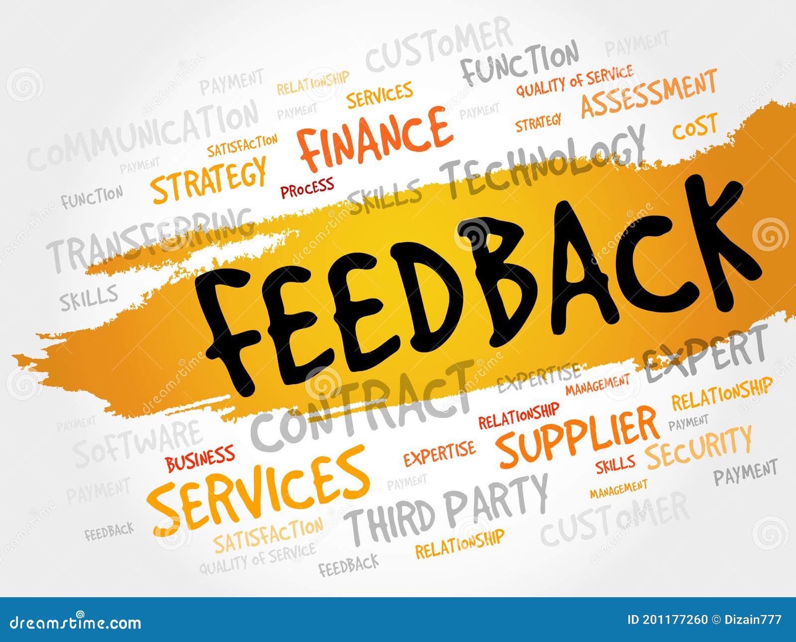 Feedback word cloud stock illustration. Illustration of opinion - 201177260