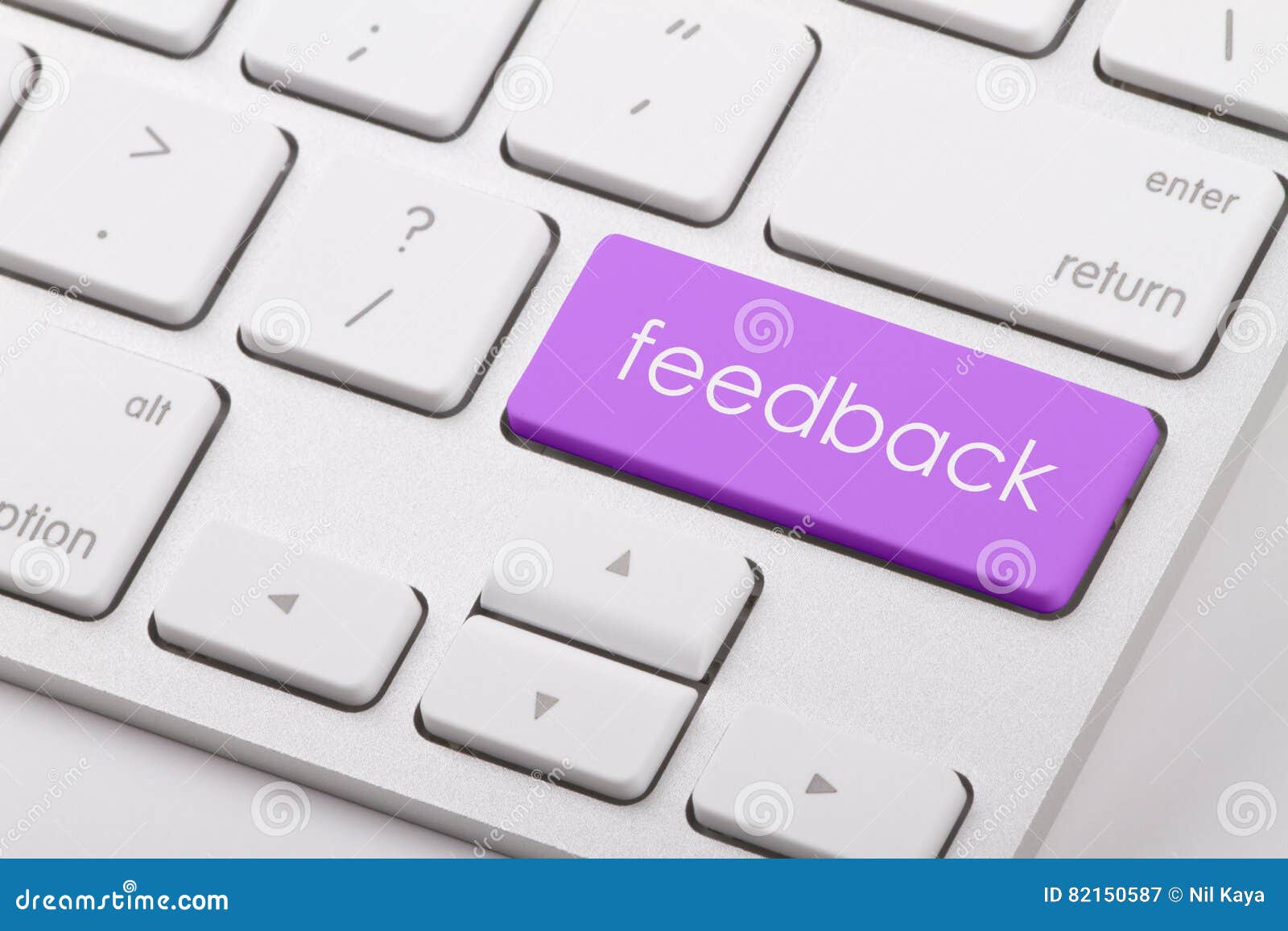 Feedback word on keyboard. stock image. Image of text - 82150587