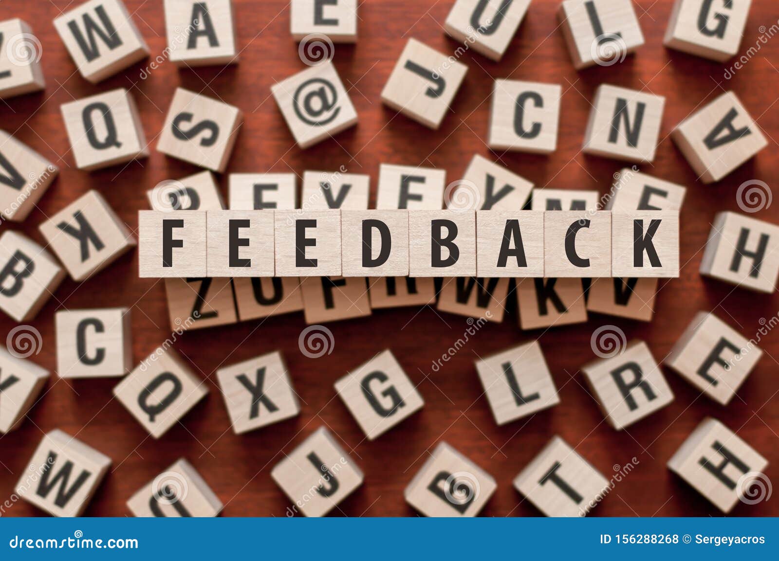 FEEDBACK Word Made with Building Blocks Stock Photo - Image of ...