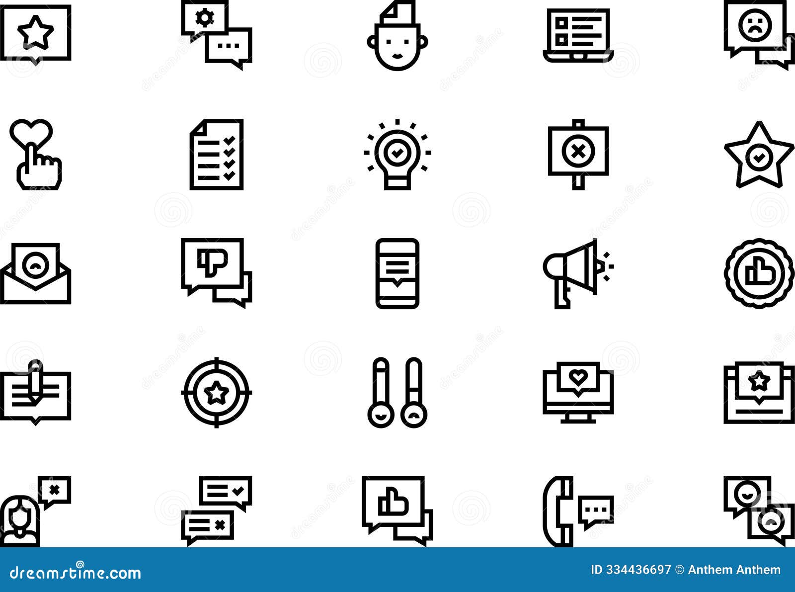 Feedbacks Icons Collection is a Vector Illustration with Editable ...