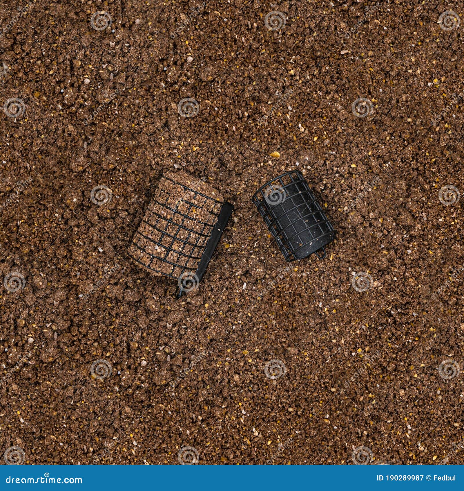 Feeder Fishing. Groundbait and Feeding Trough Stock Image - Image of ...