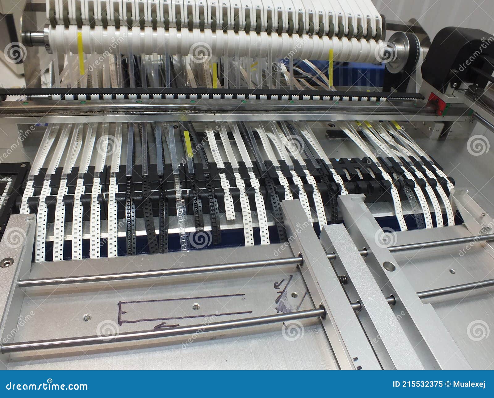 Feeders with Electronic Components Stock Image - Image of bumper ...