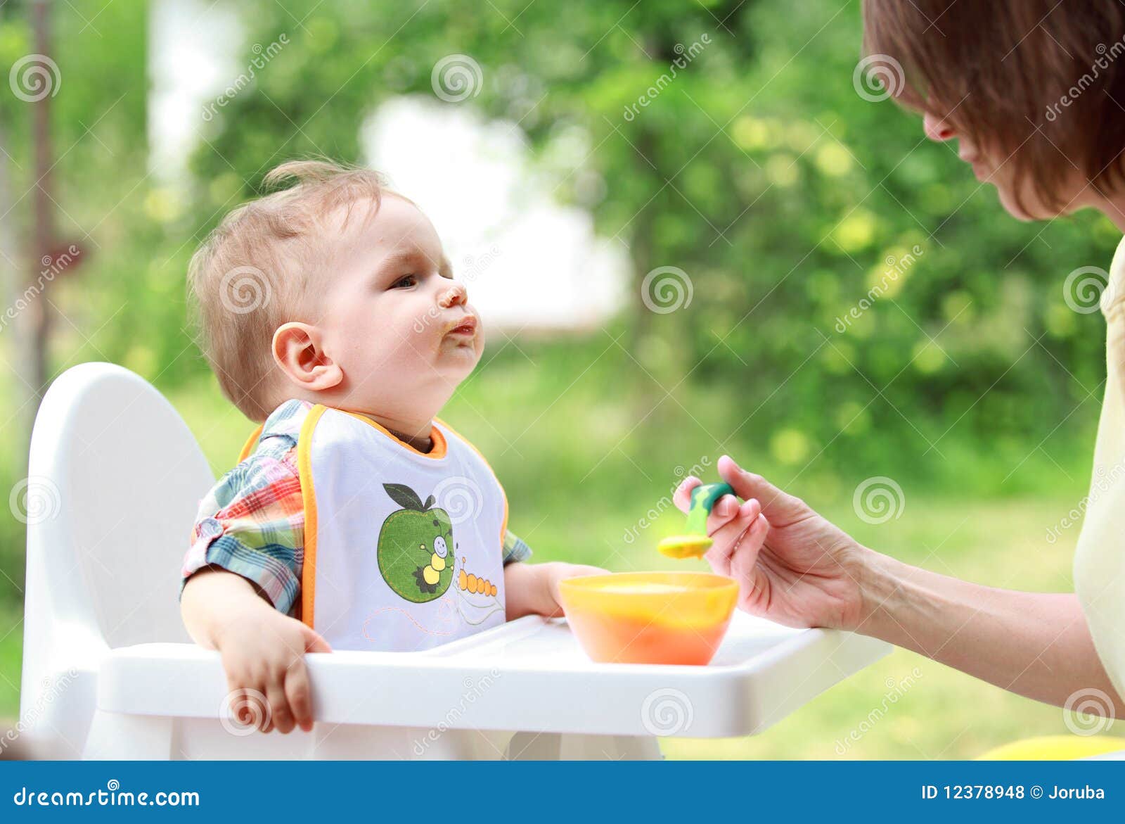 Feeding stock photo. Image of mashed, attention, feed - 12378948