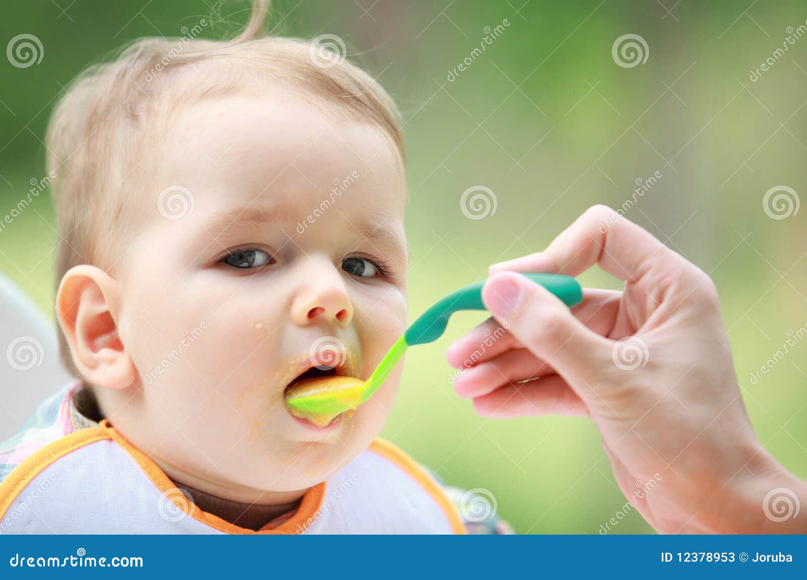 Feeding stock image. Image of child, gape, concentrate - 12378953