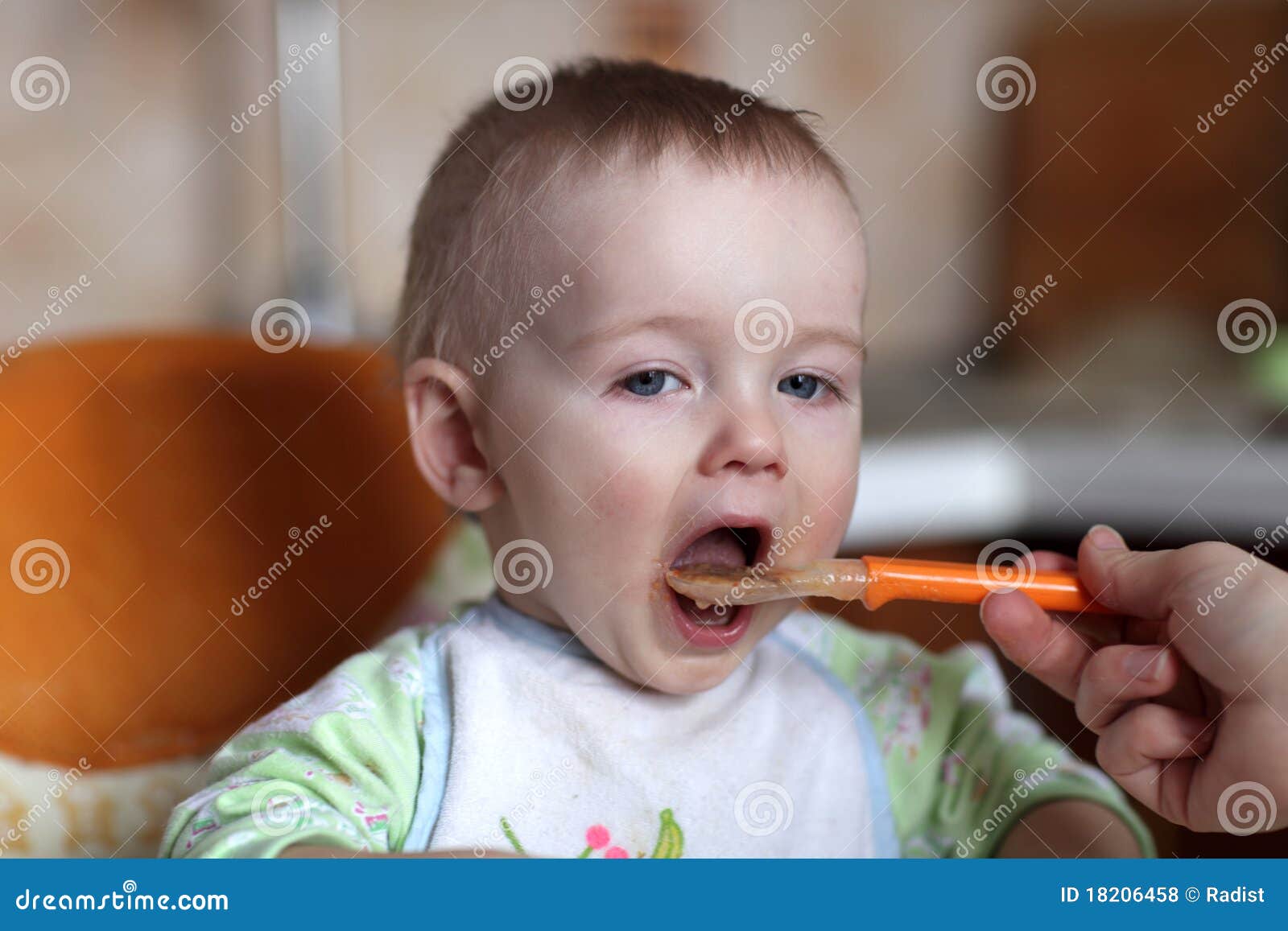 Feeding of boy stock photo. Image of face, female, dinner - 18206458