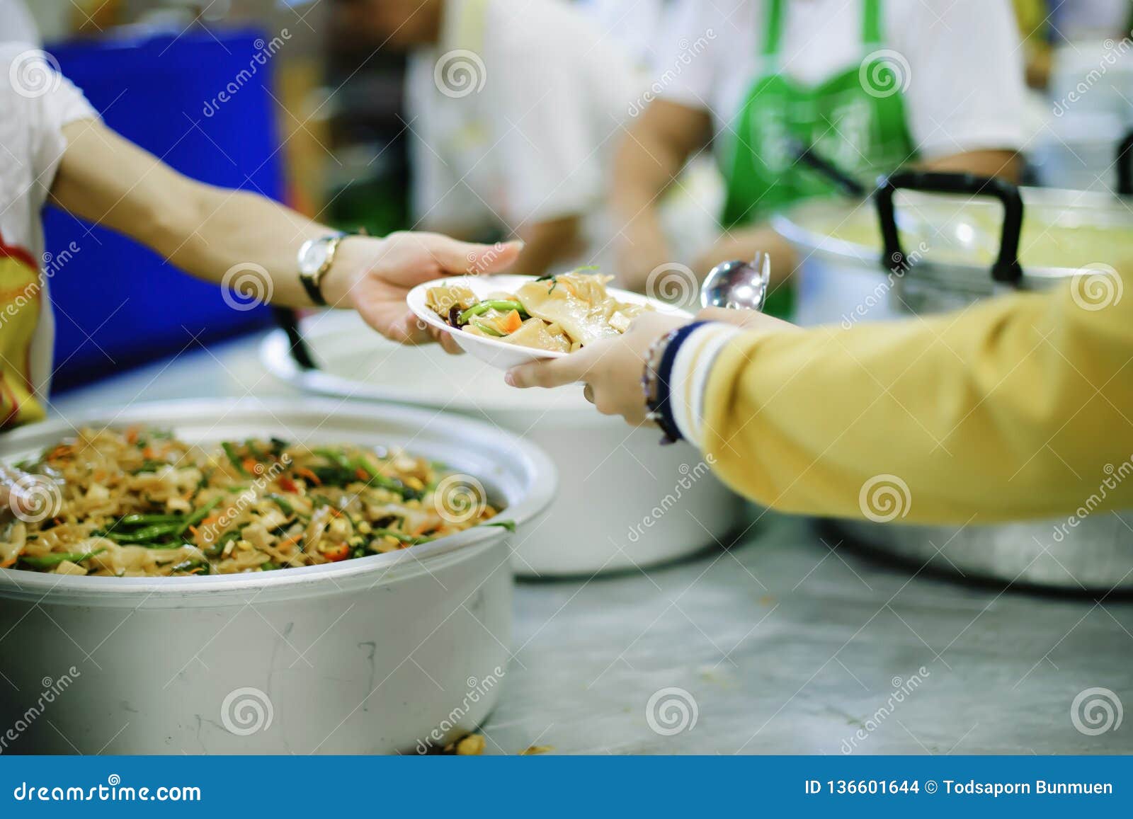Feeding Food To Poor, Using Leftovers To Feed the Hungry : Concept ...